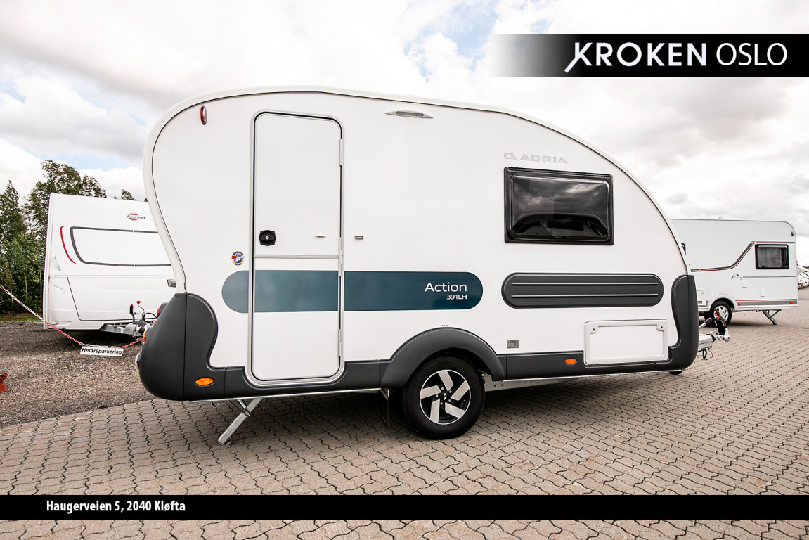 Adria Action 391 LH - Solcelle - Batteri og inverter - Truma varme ...